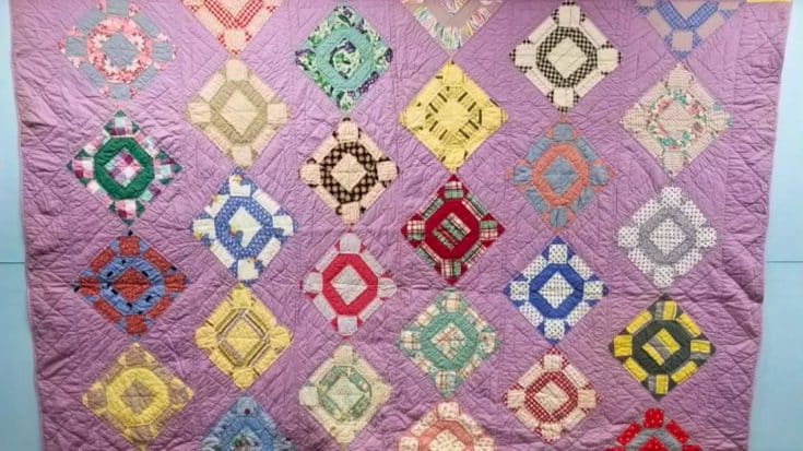 Broken Wheel Vintage Quilt Block - DIY Joy