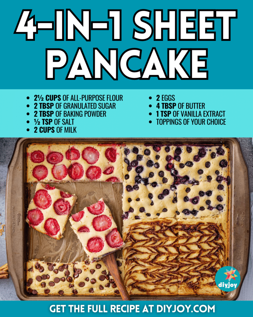 Easy 4-in-1 Sheet Pancake Recipe - DIY Joy