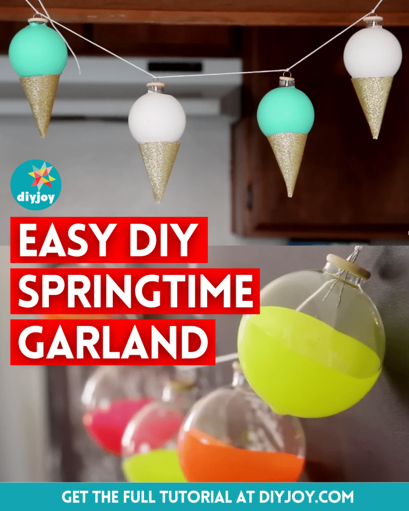 Easy DIY Springtime Garland Tutorial - DIY Joy