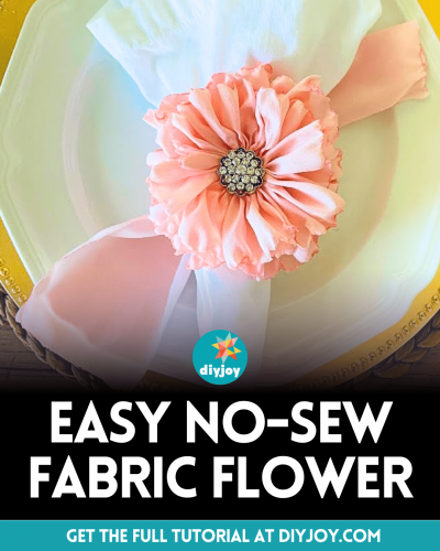 Easy No-Sew Fabric Flowers Tutorial - DIY Joy
