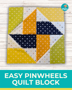 Easy Pinwheel Quilt Block Tutorial
