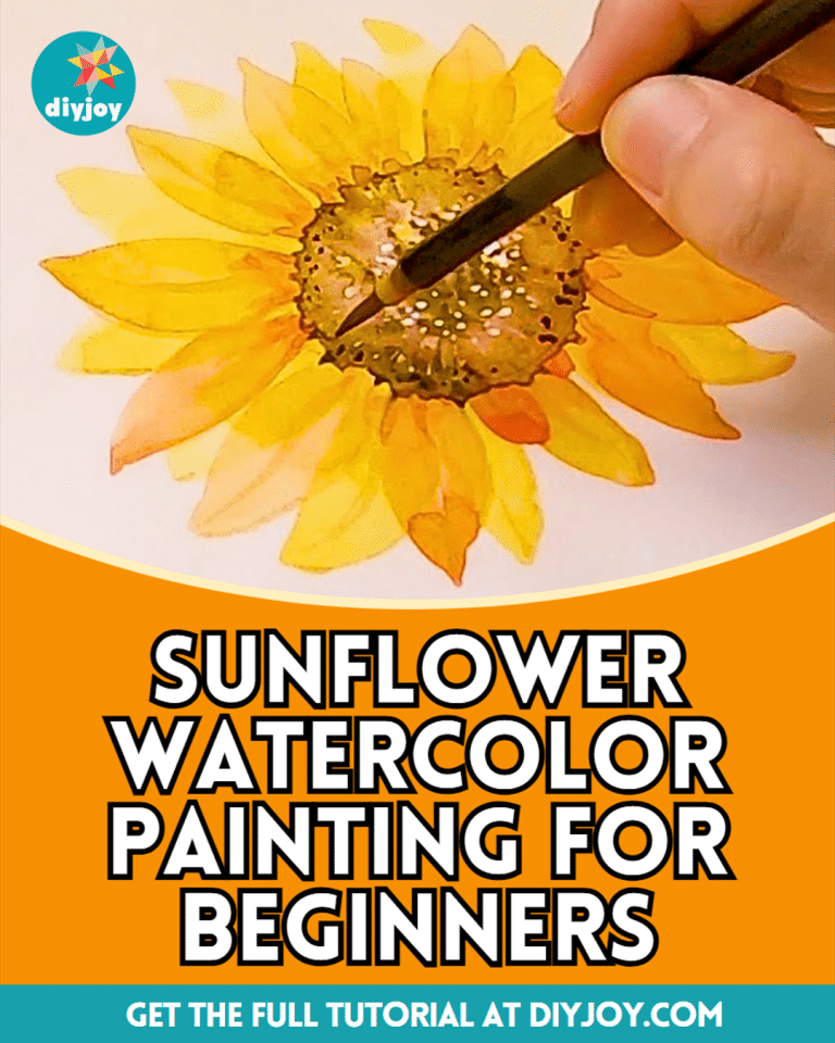 Easy Sunflower Watercolor Painting for Beginners - DIY Joy
