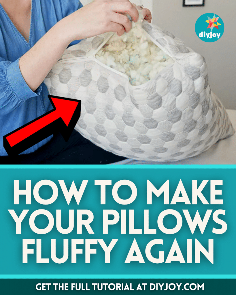 How to Make Your Pillows Fluffy Again - DIY Joy