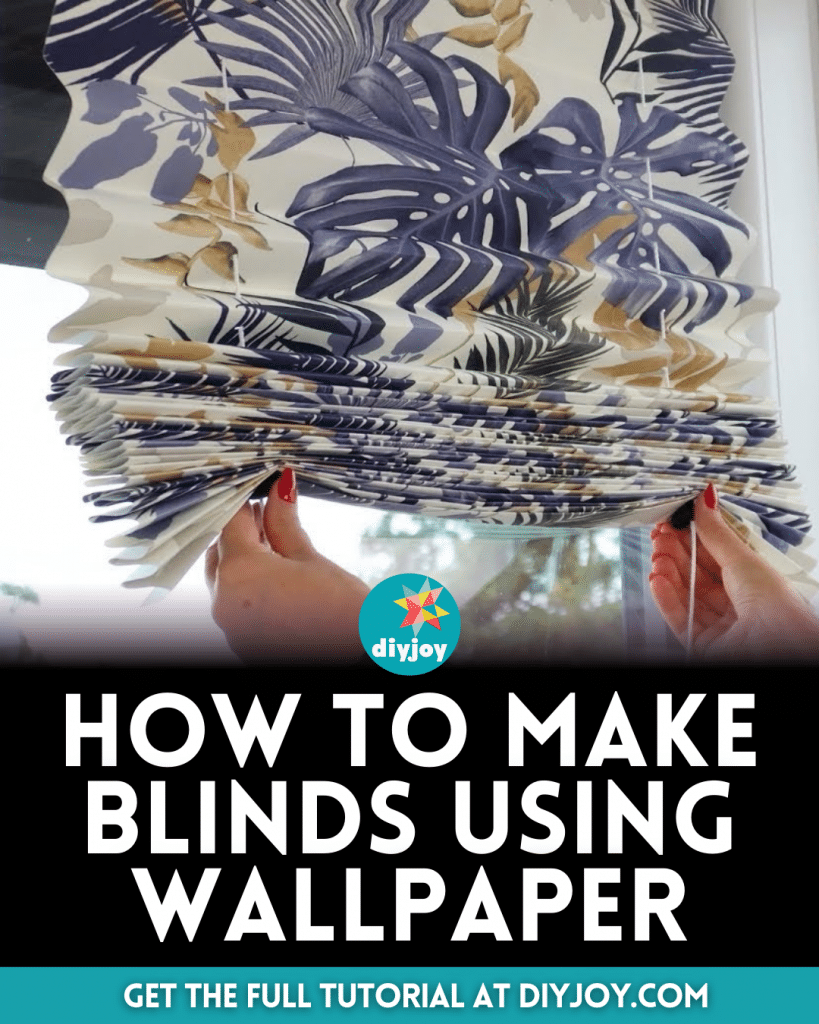 How to Make Blinds Using Wallpaper - DIY Joy