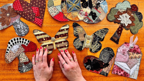 Easy DIY Scrappy Fabric Butterflies Tutorial - DIY Joy