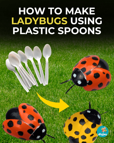 How to Make Ladybugs Using Plastic Spoons