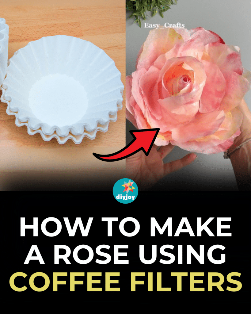 How to Make a Rose Using Coffee Filters