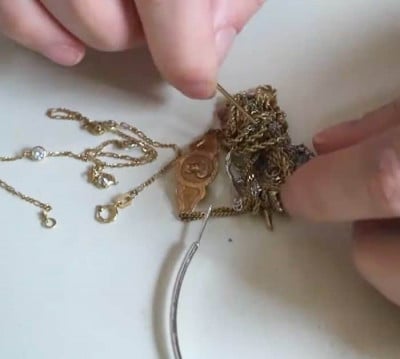 How to Easily Untangle Knotted Necklaces - DIY Joy