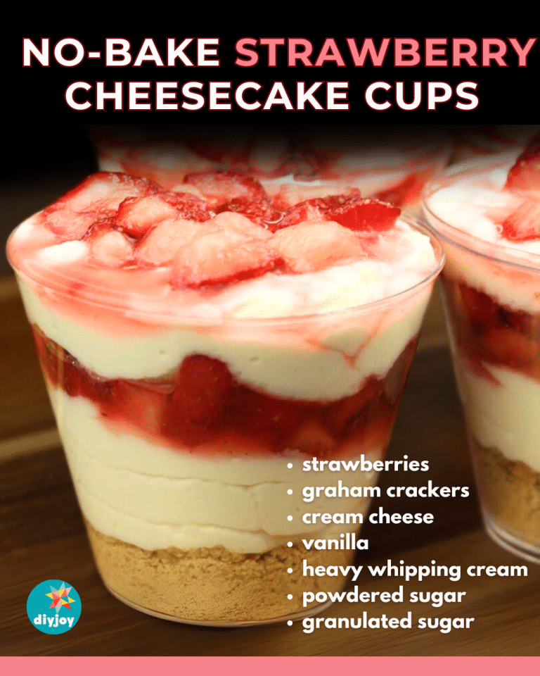 No-Bake Strawberry Cheesecake Cups