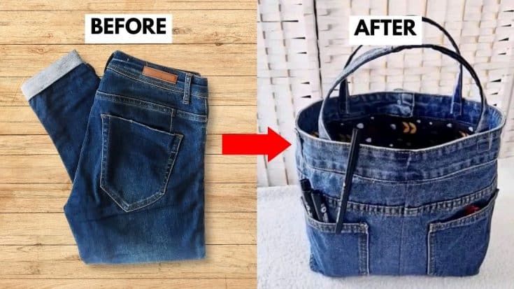 Turn an Old Pair of Jeans into a Bag - DIY Joy