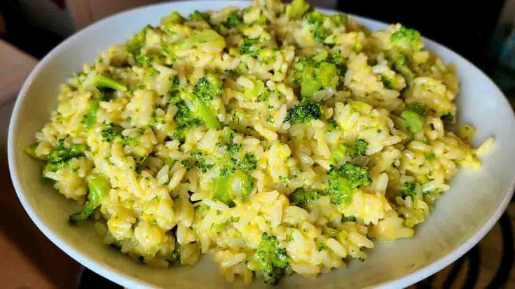 Cheddar Broccoli Rice Recipe - DIY Joy