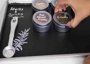 DIY Dollar Tree Magnetic Spice Display - DIY Joy