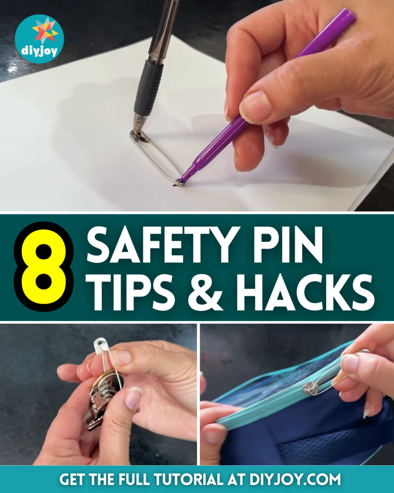 8 Useful Safety Pin Tips and Hacks - DIY Joy