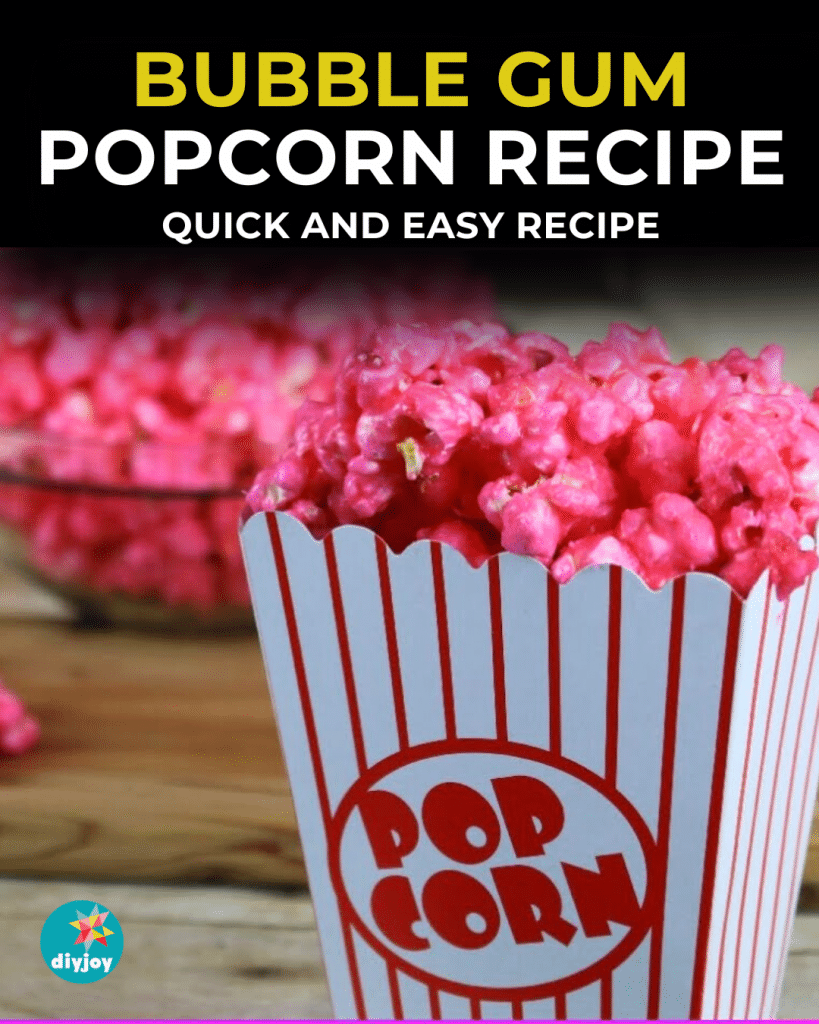 Bubble Gum Popcorn Recipe
