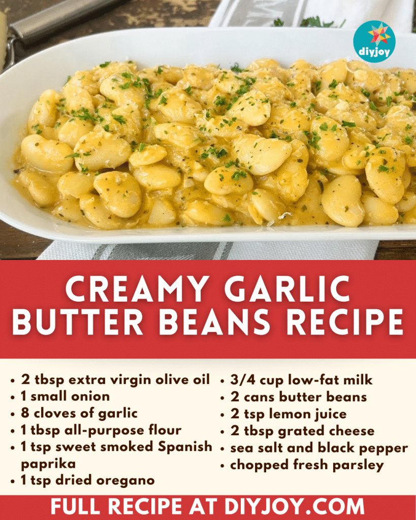 Creamy Garlic Butter Beans Recipe