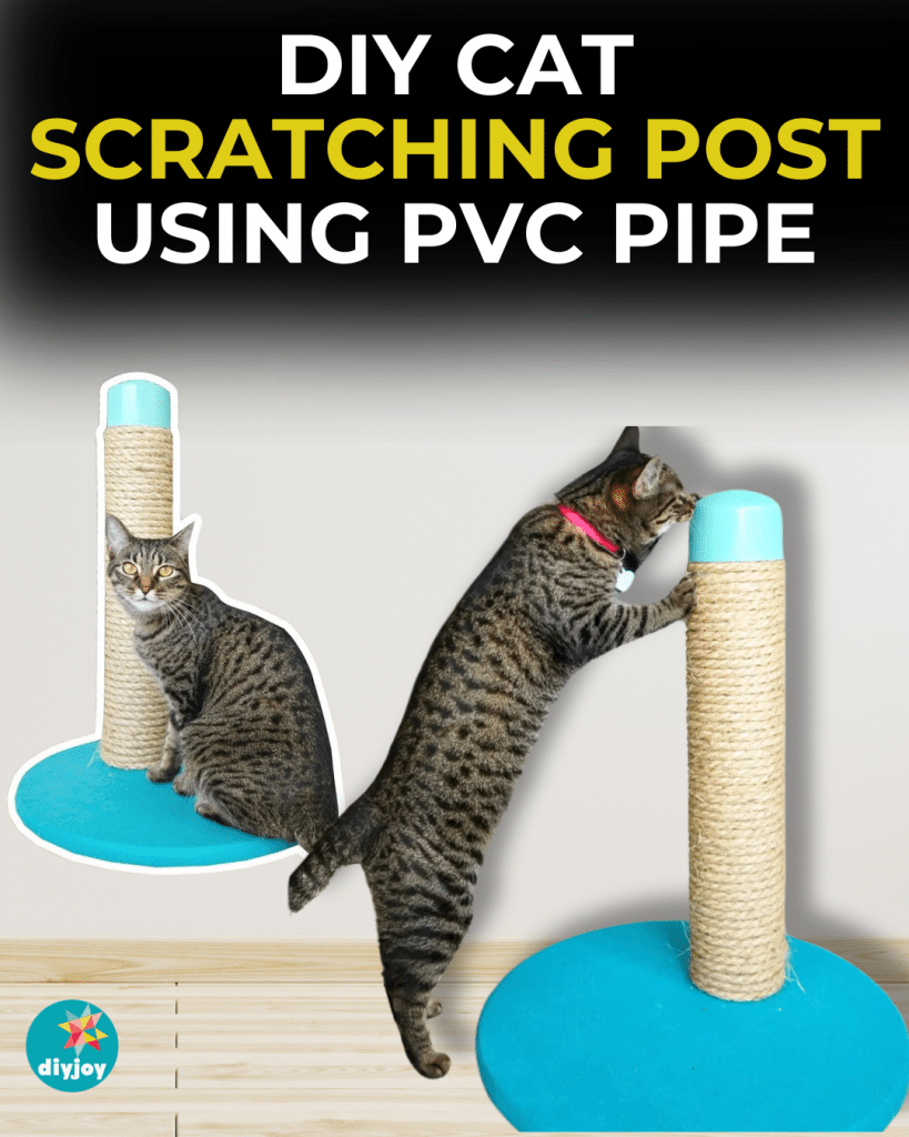 DIY Cat Scratching Post Using PVC Pipe