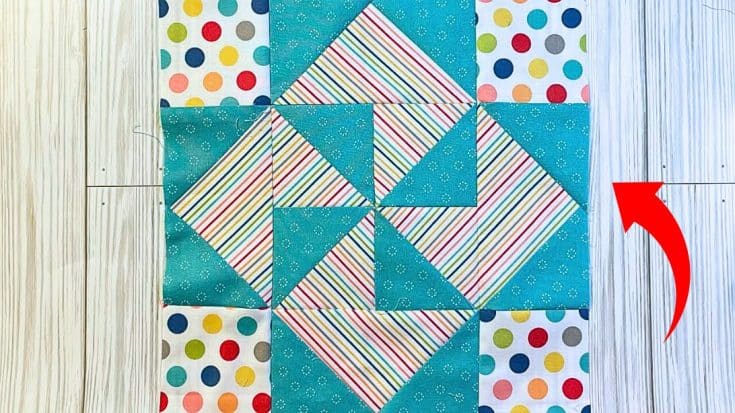 Diamond Pinwheel Quilt Block Tutorial - DIY Joy