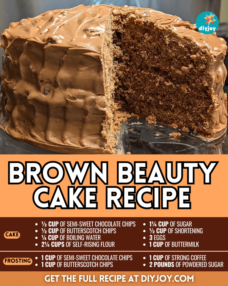 Easy Brown Beauty Cake Recipe - DIY Joy
