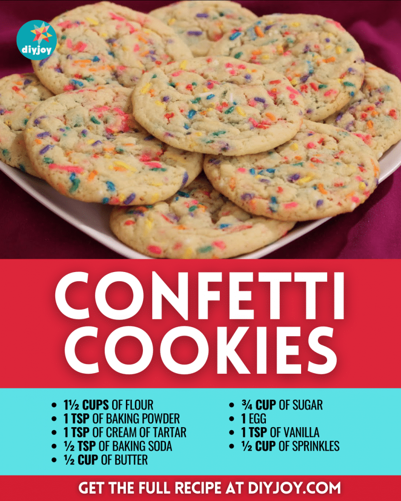 Easy Confetti Cookies Recipe - DIY Joy