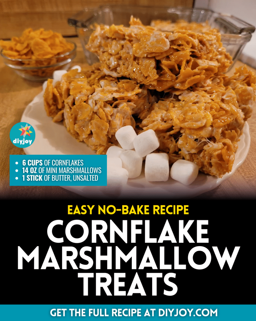 Easy Cornflake Marshmallow Treats Recipe - DIY Joy