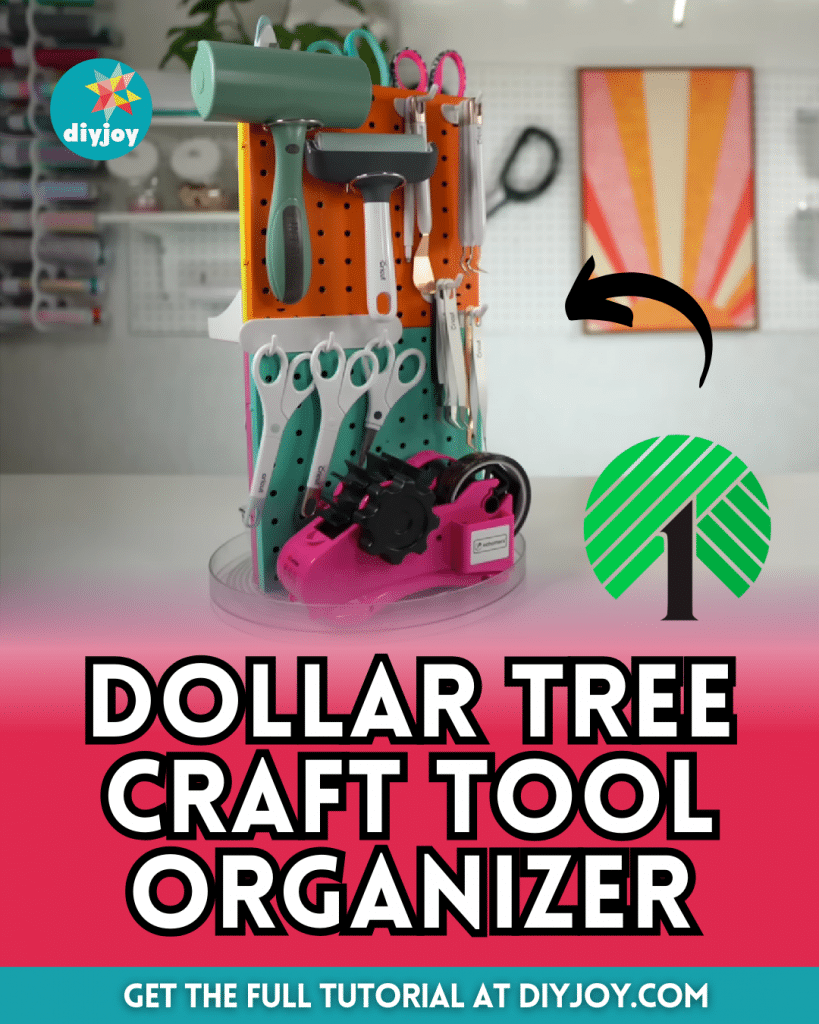Easy DIY Dollar Tree Craft Tool Organizer Tutorial - DIY Joy