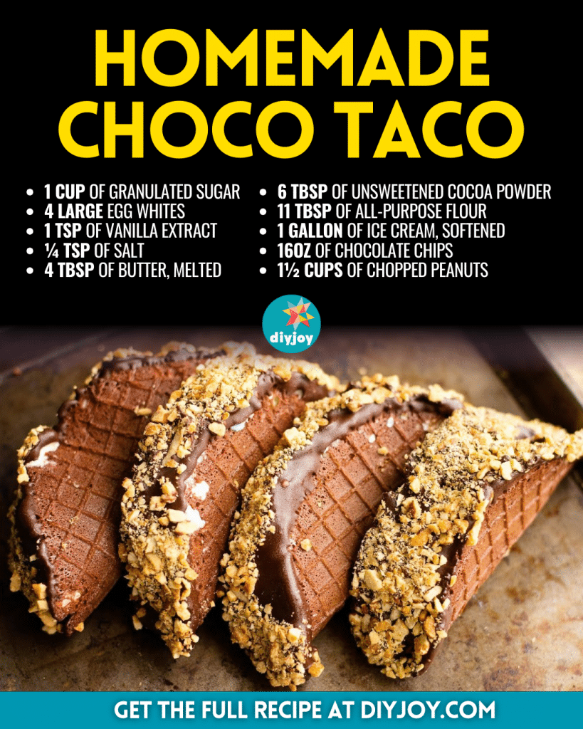 Easy Homemade Choco Taco Recipe - DIY Joy