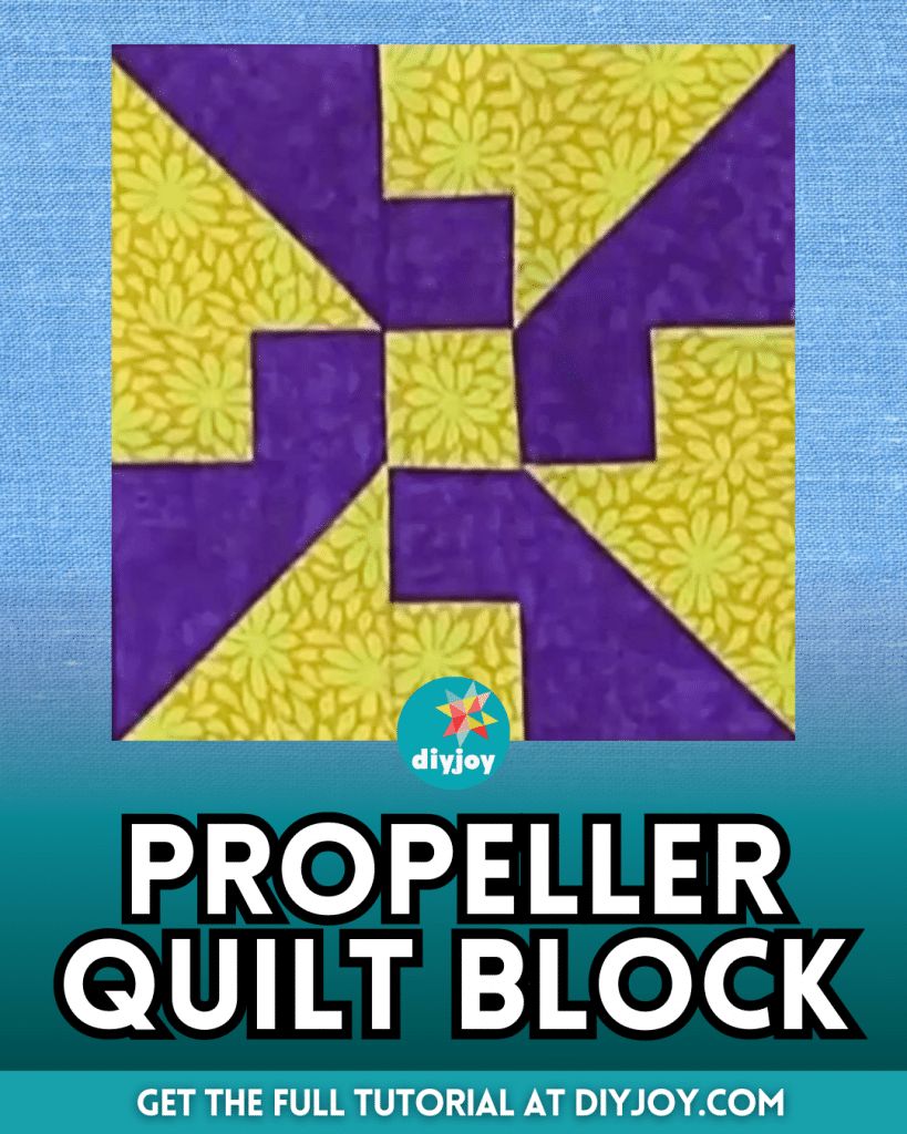 Easy Propeller Quilt Block Tutorial - DIY Joy