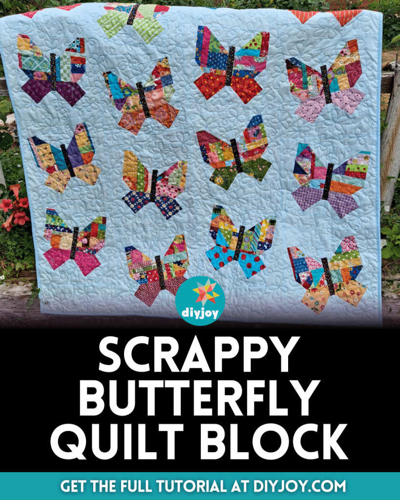 Easy Scrappy Butterfly Quilt Block Tutorial - DIY Joy