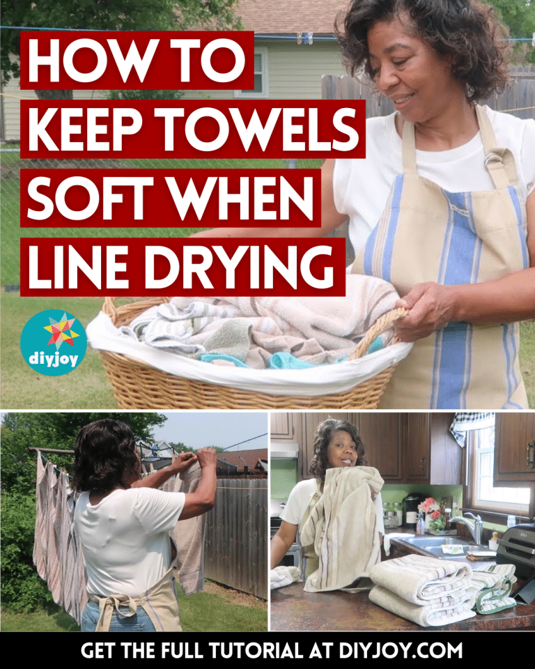 How to Keep Towels Soft When Line Drying - DIY Joy