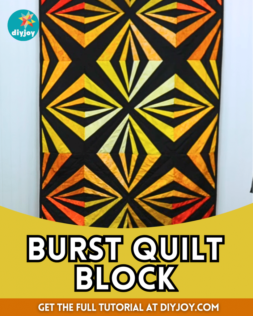 How to Make a Burst Quilt Block - DIY Joy