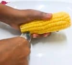 Quick Way to Remove Corn Kernels - DIY Joy