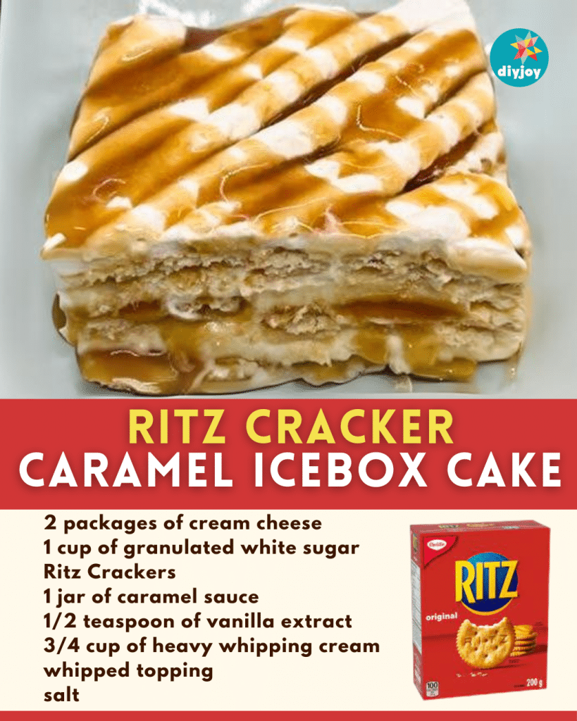 6-Ingredient Ritz Cracker Caramel Icebox Cake