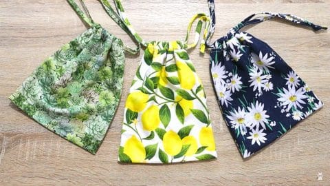 10-Minute Scrap Buster Drawstring Bag - DIY Joy