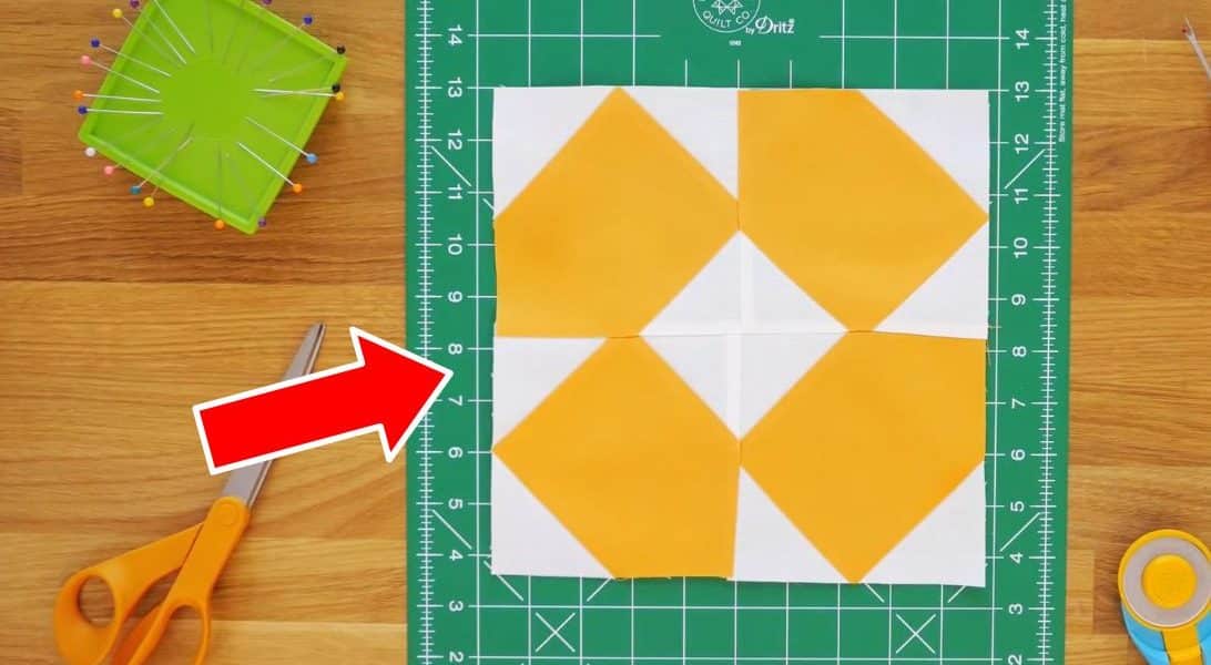 Dizzy Daisy Quilt Block Tutorial