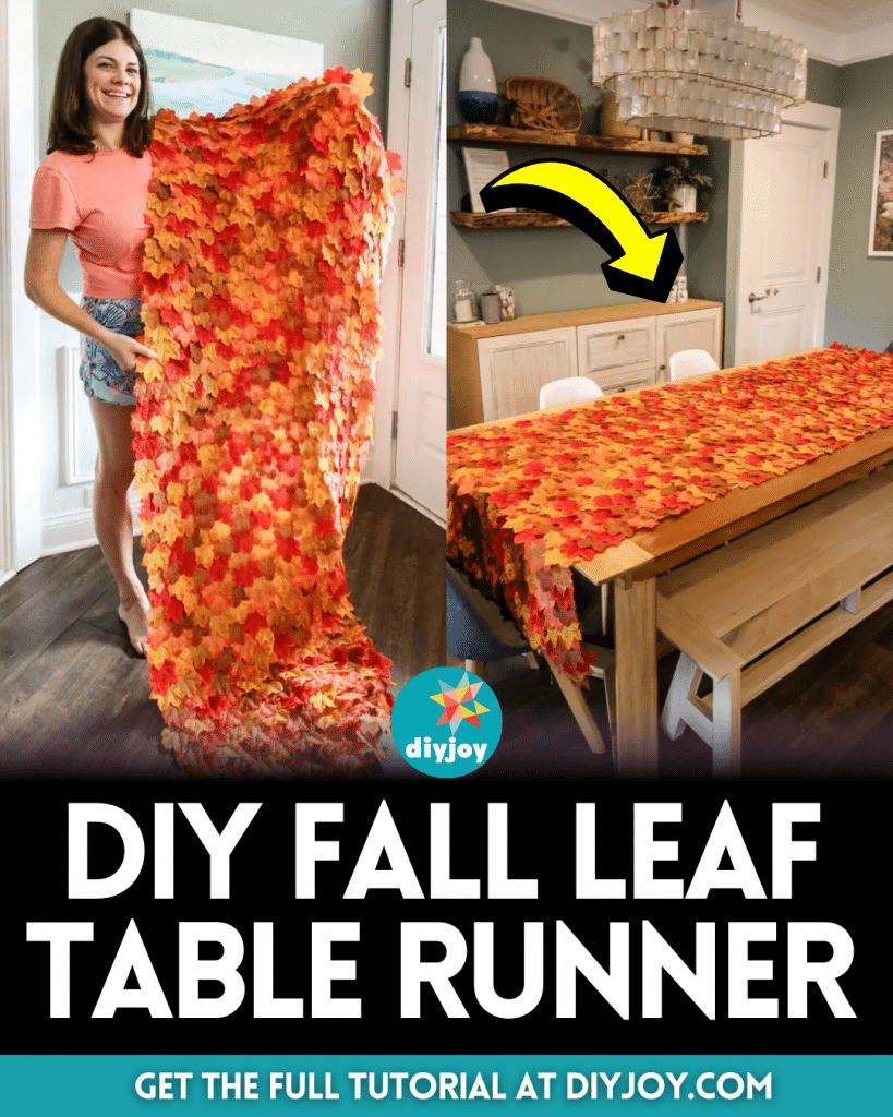 Easy DIY Fall Leaf Table Runner - DIY Joy