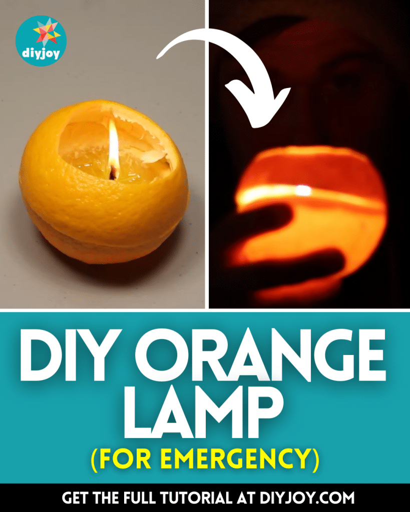 Easy DIY Orange Lamp for Emergency - DIY Joy