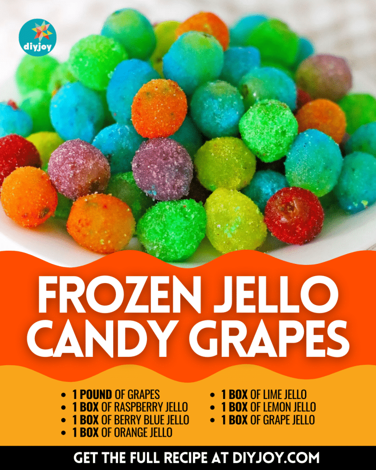 Easy Frozen Jello Candy Grapes Recipe - DIY Joy