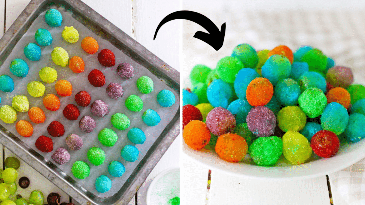 Easy Frozen Jello Candy Grapes Recipe - DIY Joy