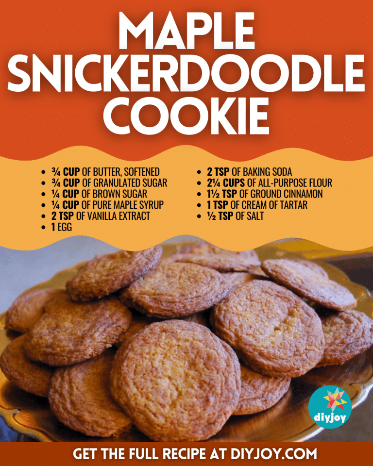 Easy Maple Snickerdoodle Cookie Recipe - DIY Joy