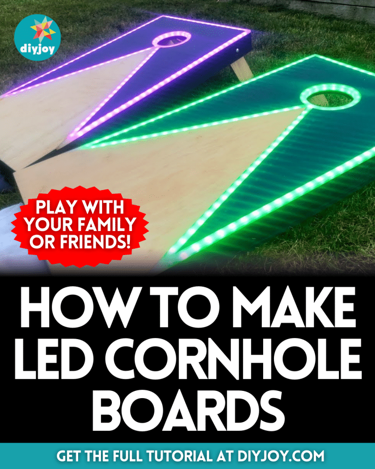 How to Make LED Cornhole Boards - DIY Joy