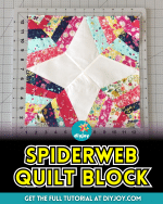 How to Make a Spiderweb Quilt Block - DIY Joy