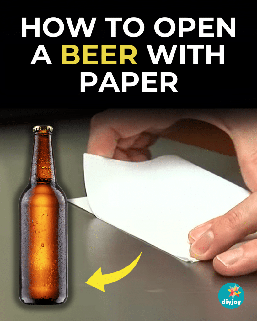 How to Open a Beer With Paper