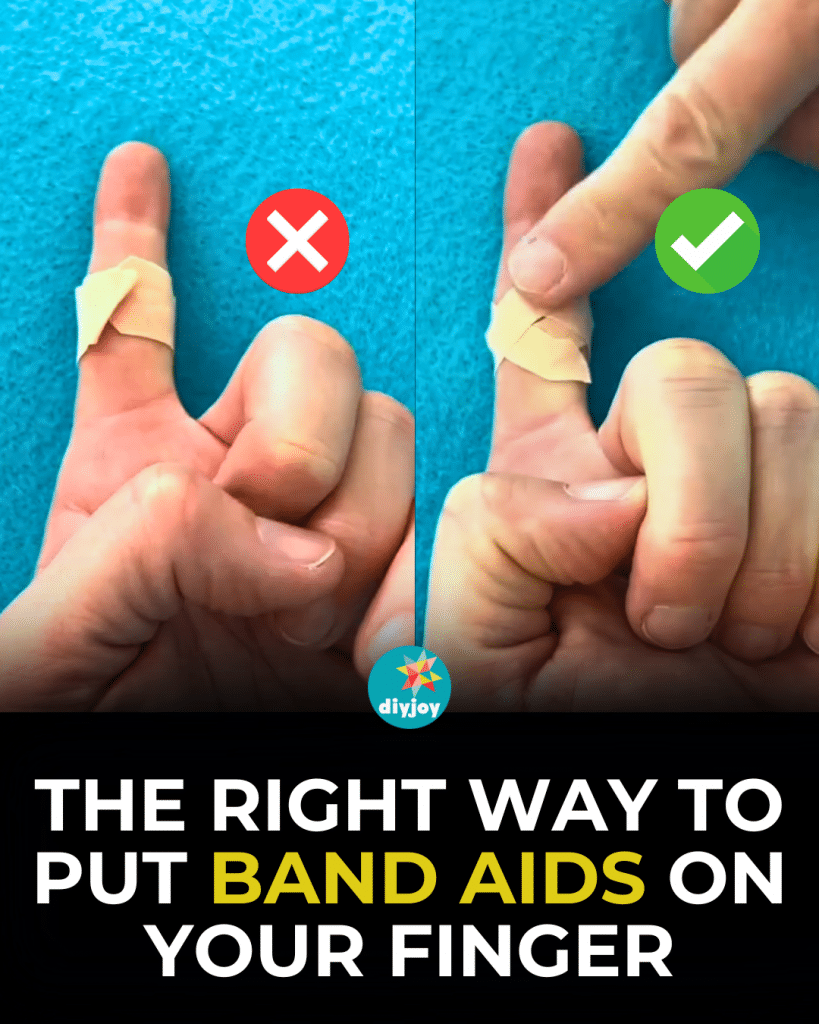 The Right Way to Put Band Aids On Your Finger