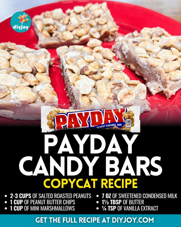 6-Ingredient PayDay Candy Bars Copycat Recipe - DIY Joy
