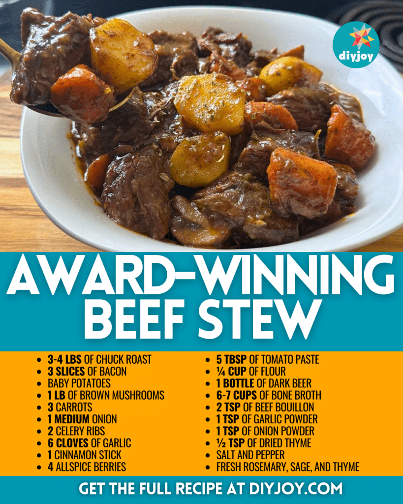 Award-Winning Beef Stew Recipe - DIY Joy
