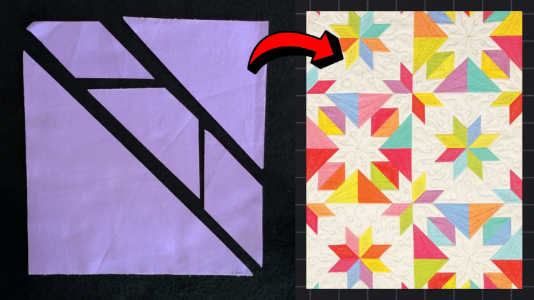 Beginner-Friendly Confetti Star Quilt Block - DIY Joy