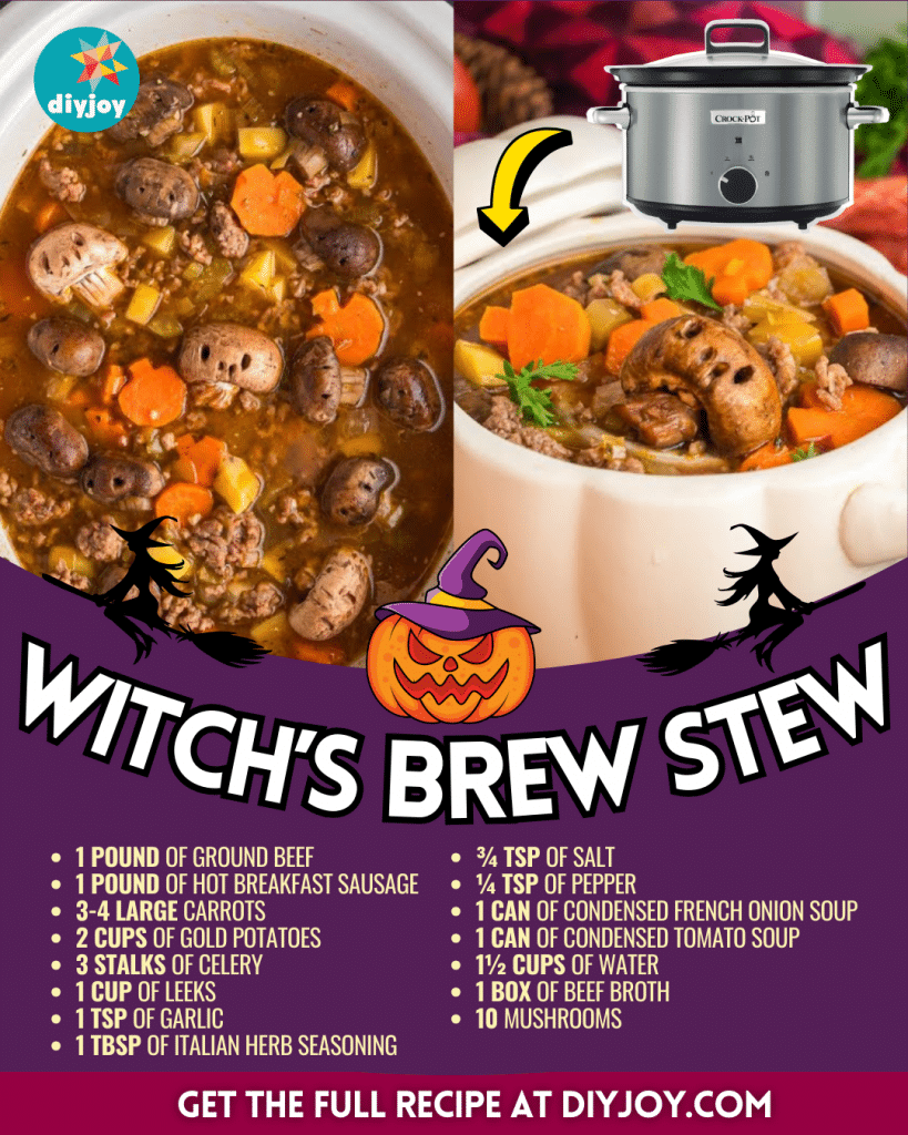 Crockpot Witch's Brew Stew Recipe - DIY Joy