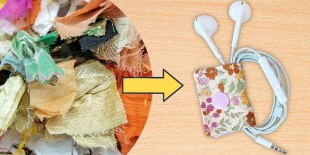 DIY Fabric Cord Organizer