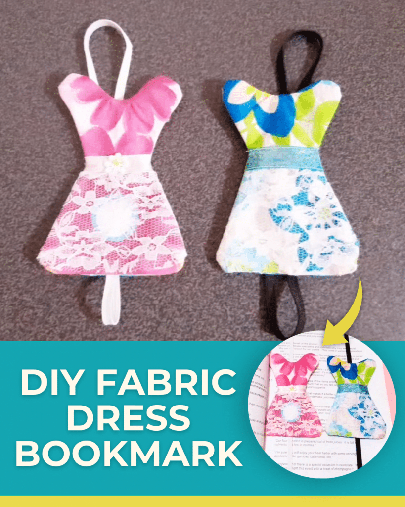 DIY Fabric Dress Bookmark