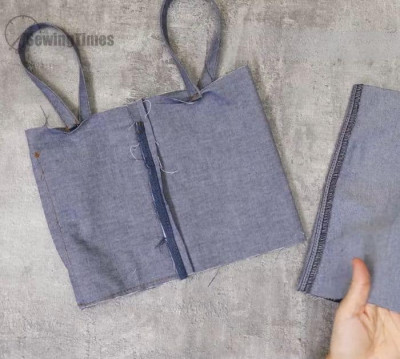 How to Make a Drawstring Bag From Old Jeans - DIY Joy